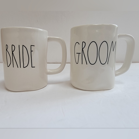 Rae Dunn | Dining | Rae Dunn Bride And Groom Ceramic Mug Set | Poshmark